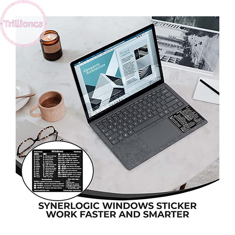 Trillionca Windows PC Reference Keyboard Computer Shortcut Sticker ...