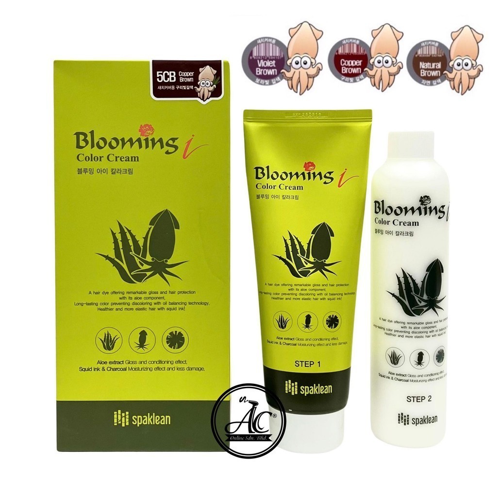 Blooming i Colour Cream 220gx2 Squid Ink Colour Cream Hair Dye Cover ...