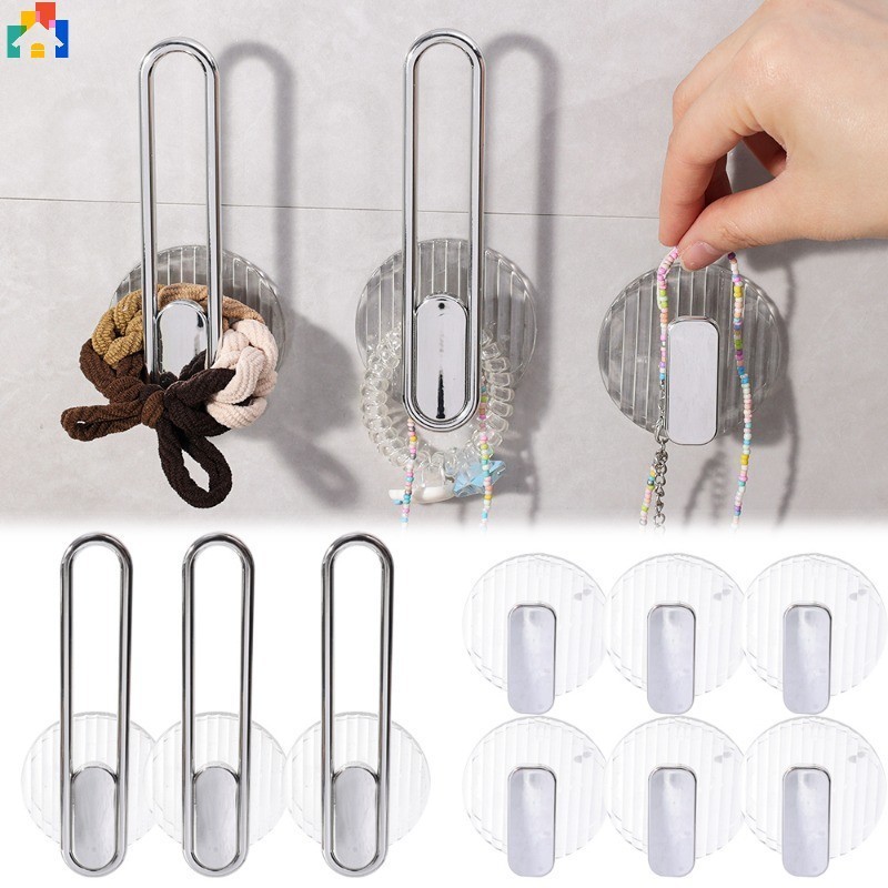 Light Luxury Acrylic Hair Band Storage Hook Non-punching Long Adhesive ...