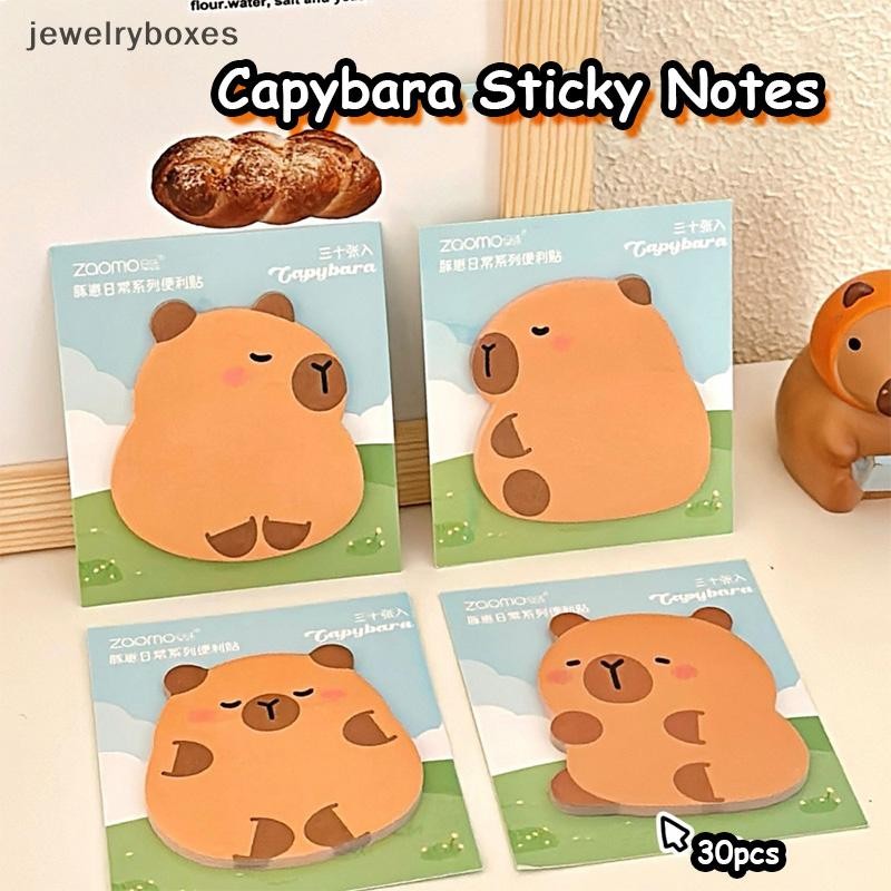 [jewelryboxes] Capybara Sticky Notes 30PCS MEMO Pads Cartoon Capybara ...