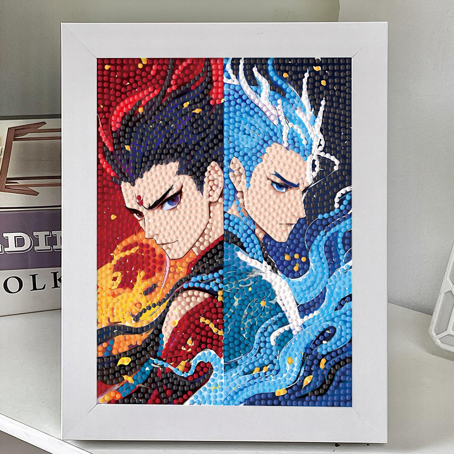 2025 Nezha cartoon diamond painting set Handmade DIY Full Diamond 敖丙 ...