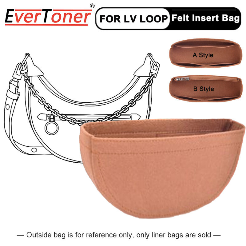 EverToner Felt Moon Shape Bag for LV LOOP Bag Inner Support Insert ...