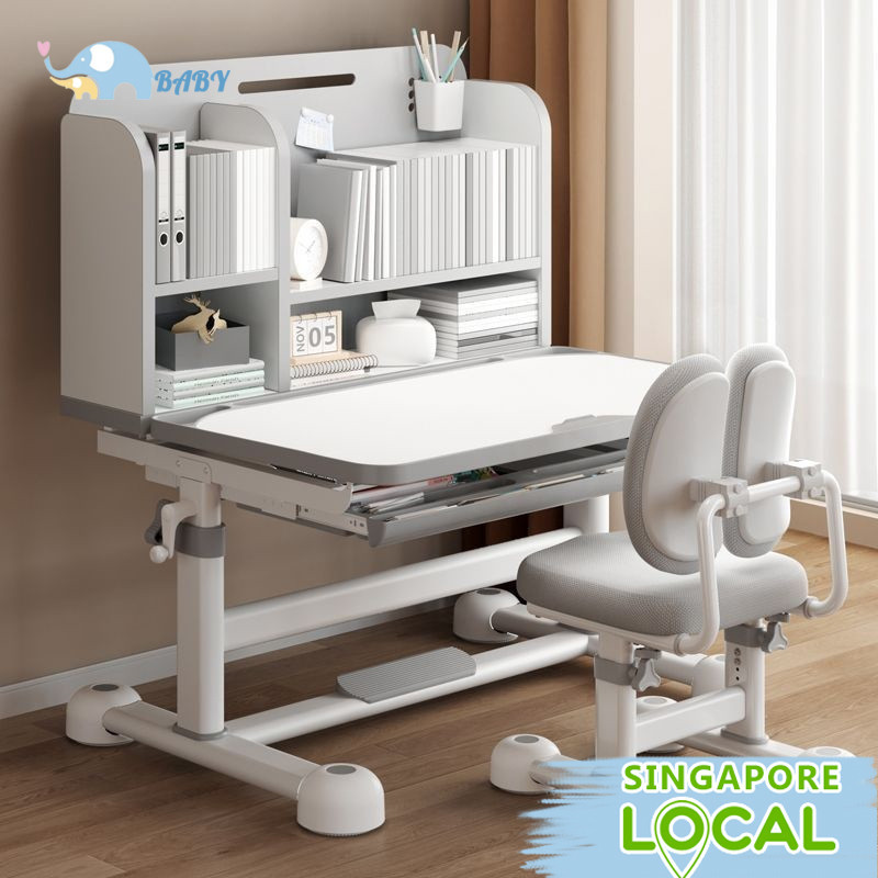 Baby Children Study Table Desk And Chair Set Ergonomic Sitting Height ...