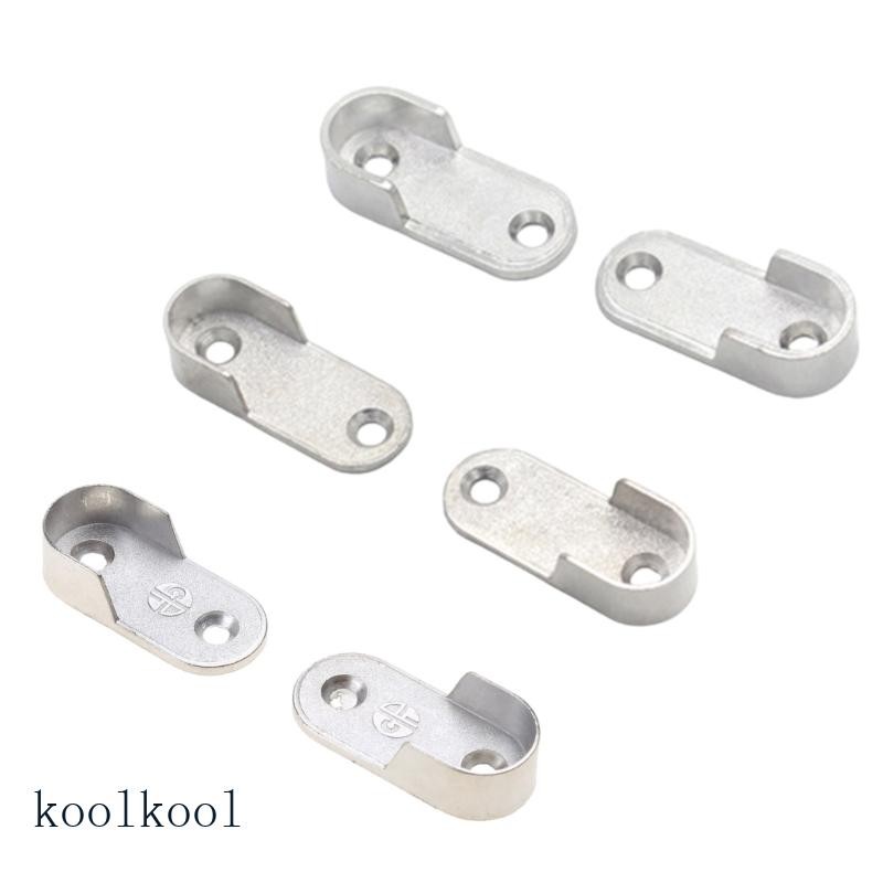 kool 4x Alloy-Oval Wardrobe Hanging-Rail Support Wardrobe Rod Socket ...