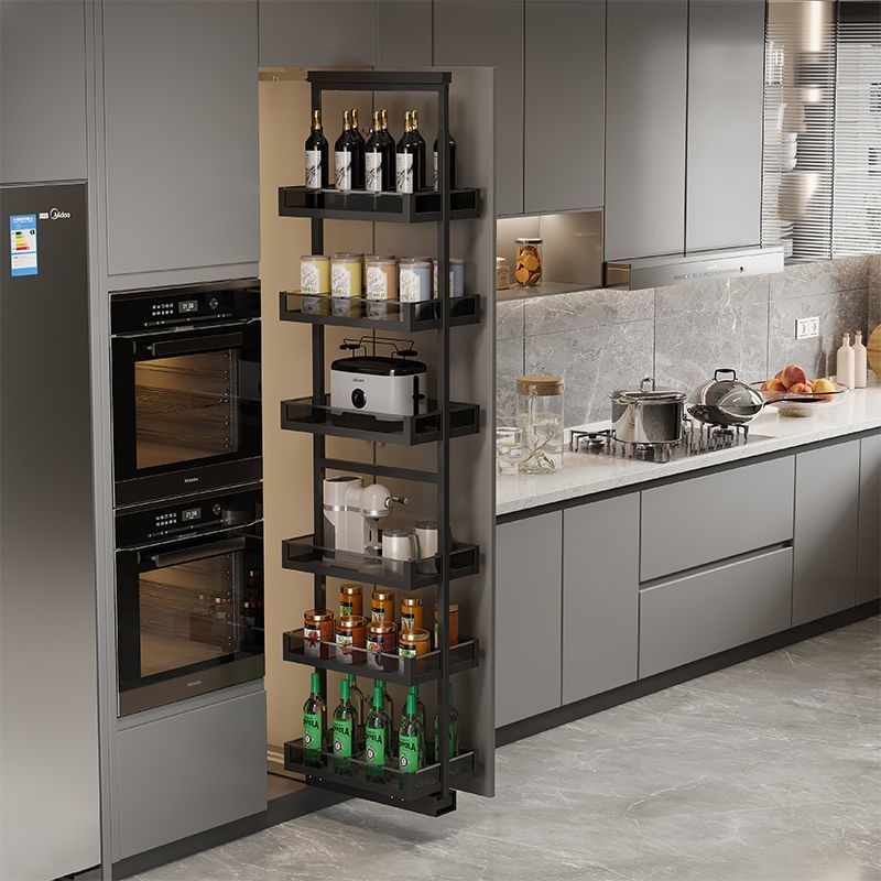 Kitchen High Cabinet Pull-out Snack Cabinet Pull-out Basket ...