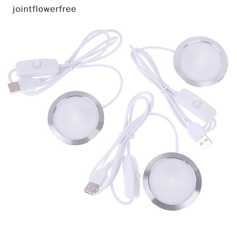 Jointflowerfree USB Switch 5V LED Under Cabinet Puck Light 3W Spotlight ...