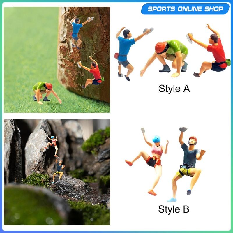 [Beauty] 1:64 Rock Climbing Figurines for Scenic Diorama And Model ...