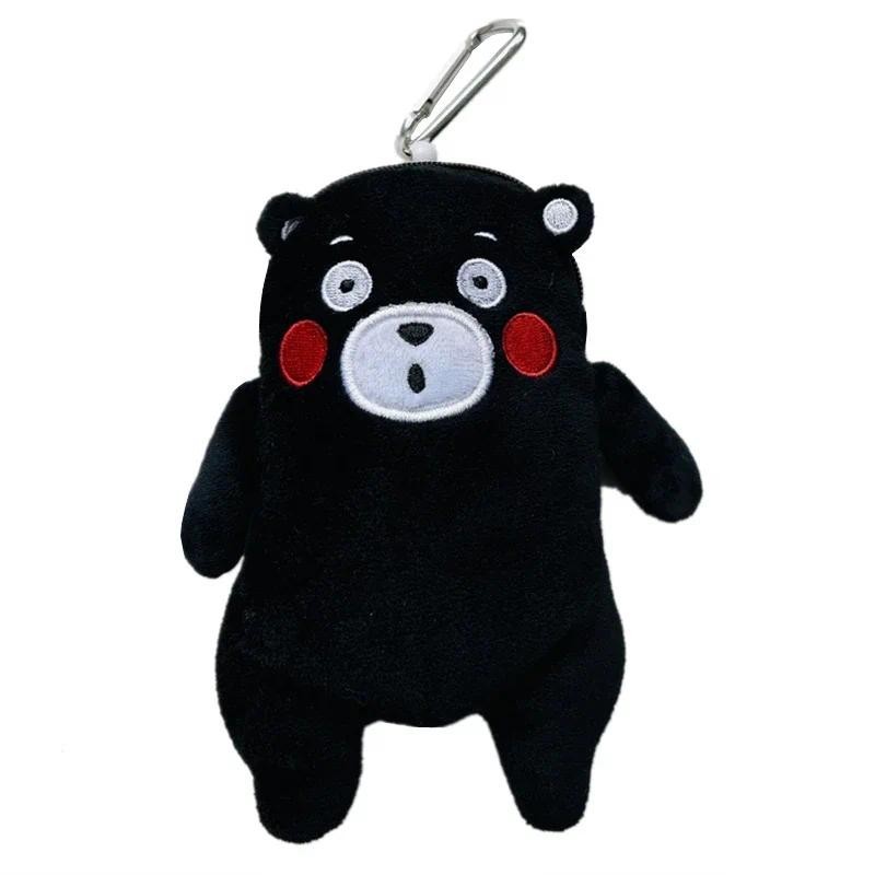 Kumamon Bear ID Card Holder Case Cartoon Kawaii Cute Plush Coin Purse ...