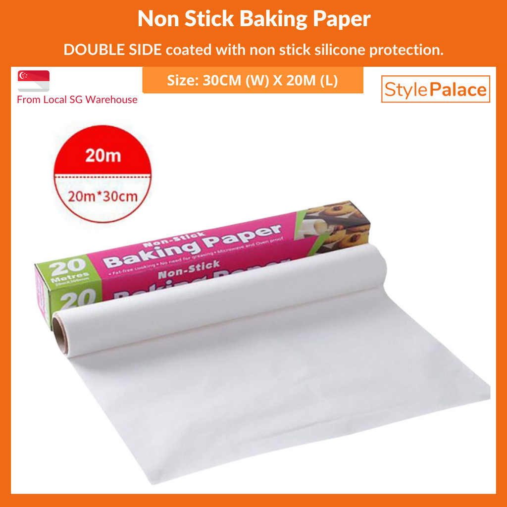 Non Stick Baking Paper (30cm X 20m) silicone coated | Shopee Singapore