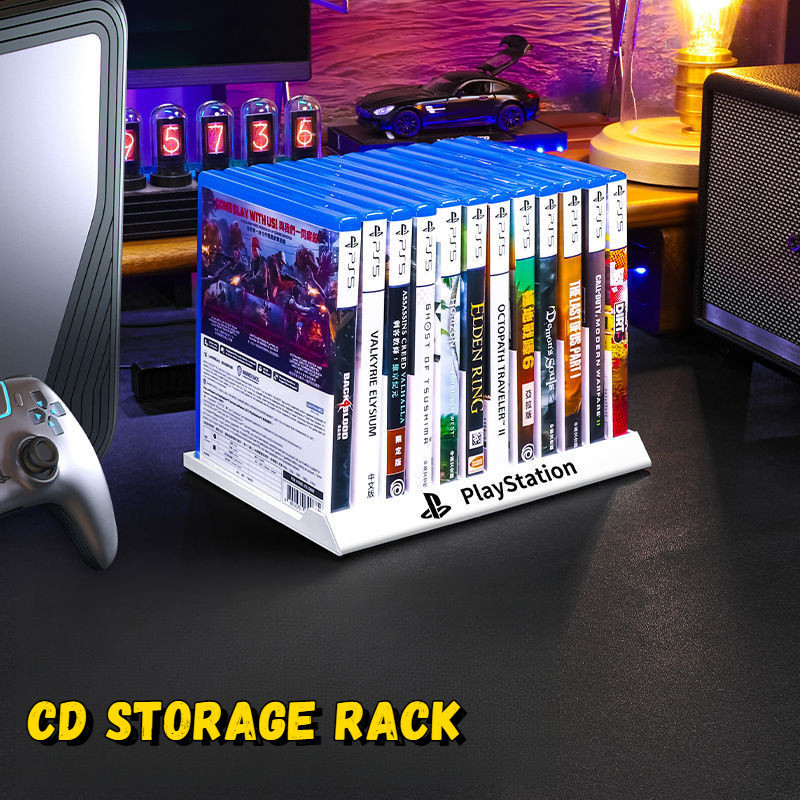 PS5 Game Disc CD Storage Rack Cassette Box Card Box Multi functional ...