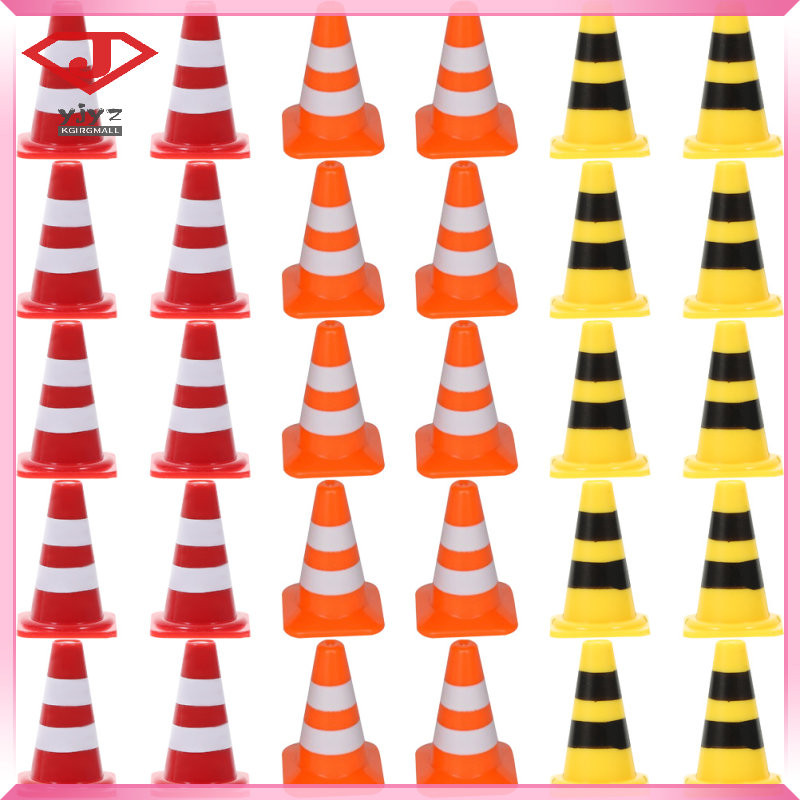 30Pcs Mini Traffic Cone Model Traffic Signs Safety Cones Mini Road ...
