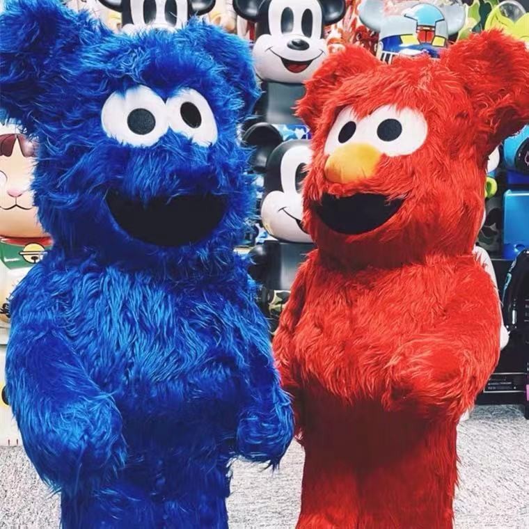 High Version bearbrick Violent Bear Brick Bear Sesame Street Elmo ...