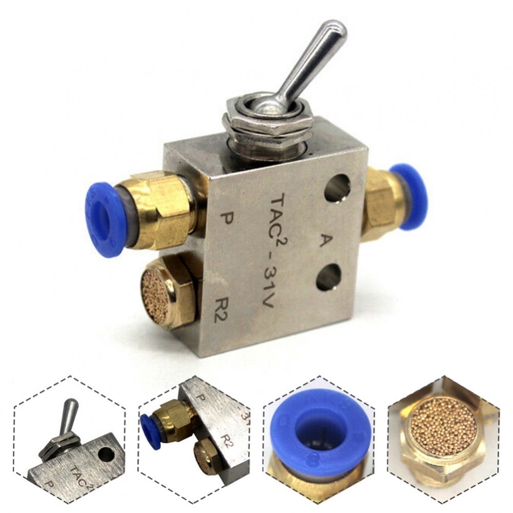 Pneumatic Valve Metal Switching Toggles 2 Position 3 Way Mechanical Valve | Shopee Singapore