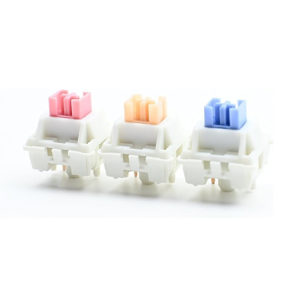 Outemu Cream Blue Pink Yellow Switches Lubed Mechanical Keyboard Switch ...