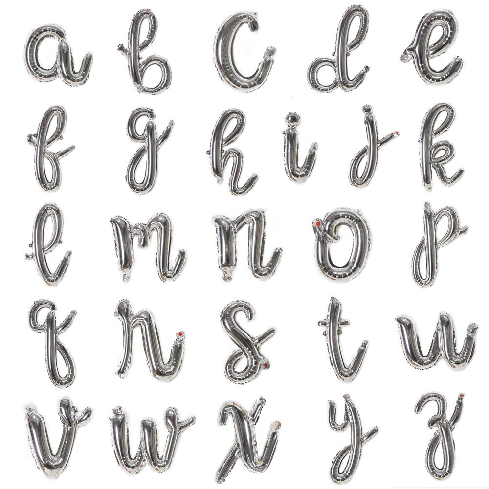 【Buy 5S$ Free One Gift Balloon Tape 1 Roll /100 Dots】Silver 16-Inch ...