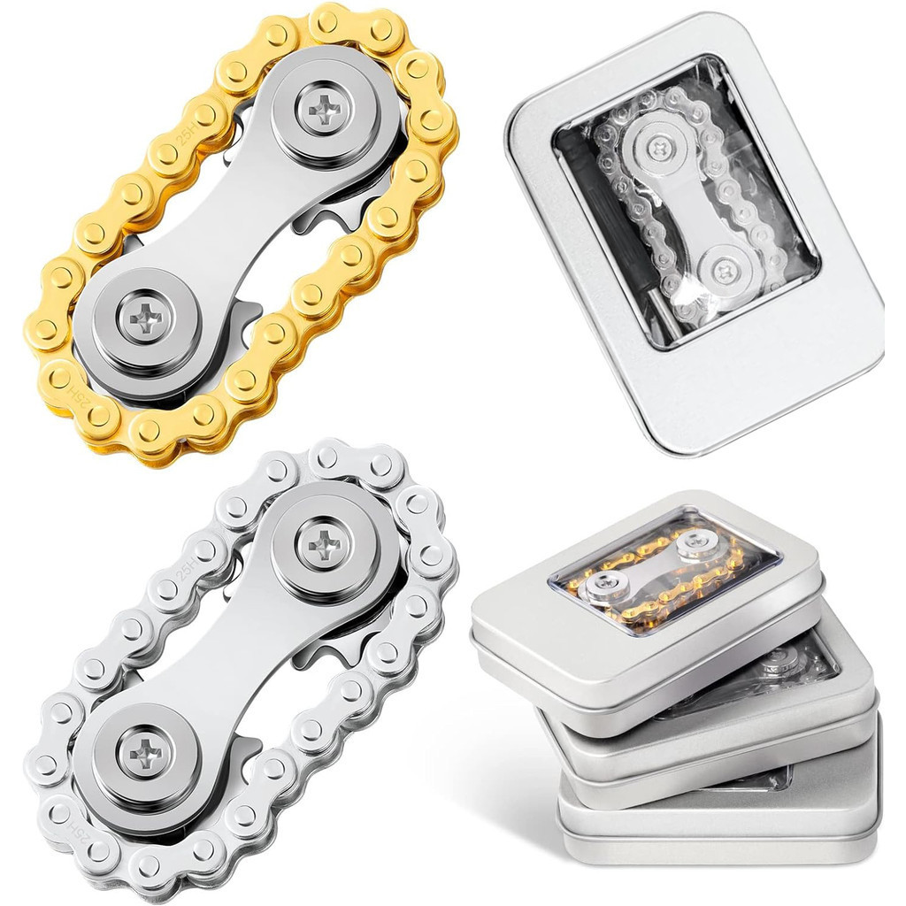 Fidget Spinner Linkage Bike Chain Spinner Design 2 Gears Figity Spin ...