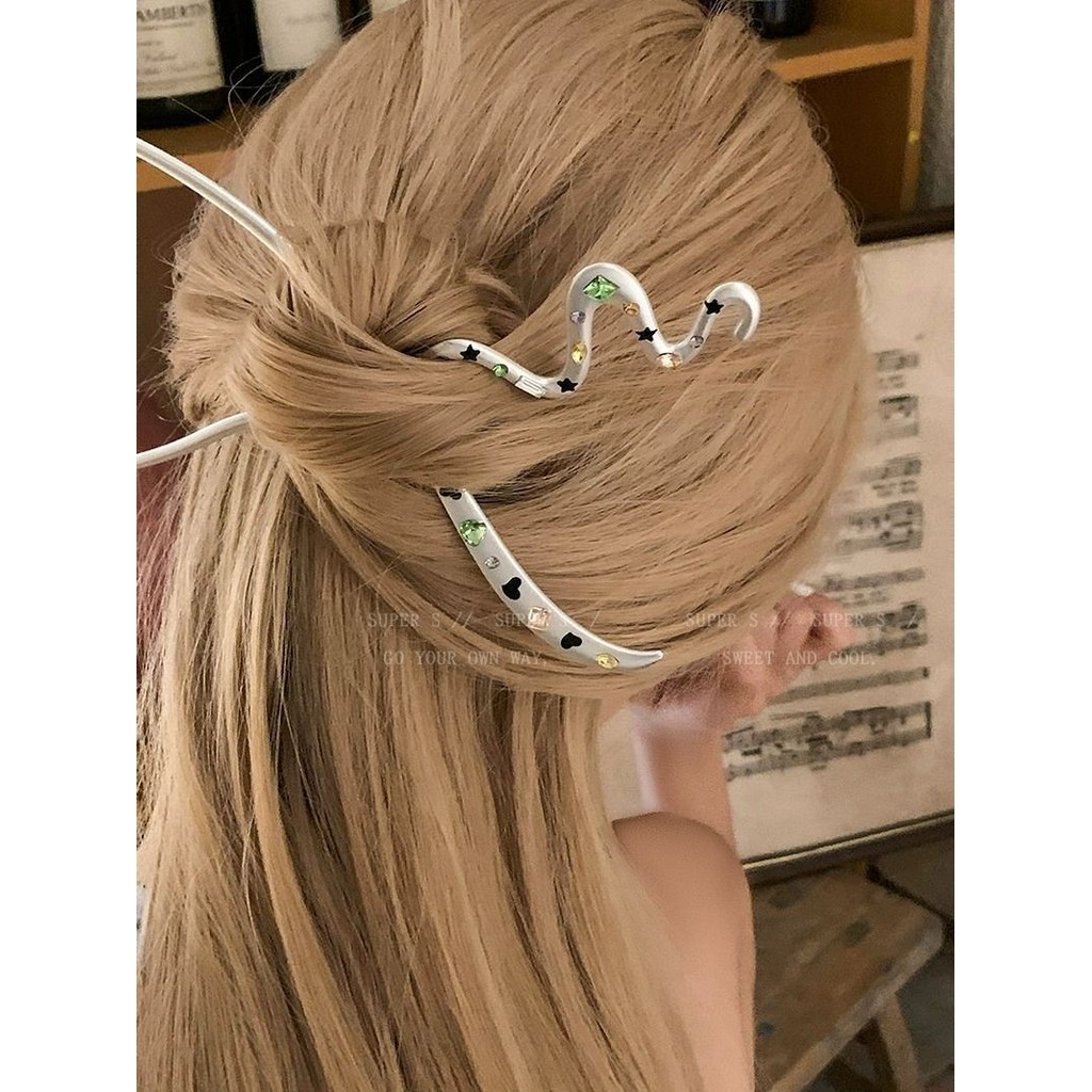 Star Wave Metal Hairpin New Chinese Style Antique Coiled Hairpin Simple ...