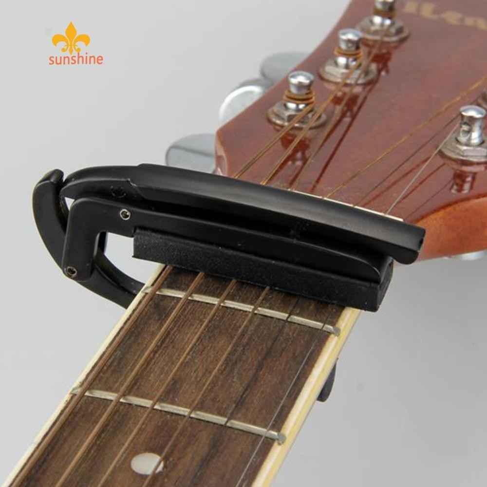Zinc Alloy Metal Quick Change Clamp Acoustic Classic Guitar Capo (Black ...