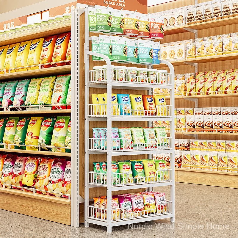 New Multi-layer Supermarket Storage Rack Convenience Store Beverage ...