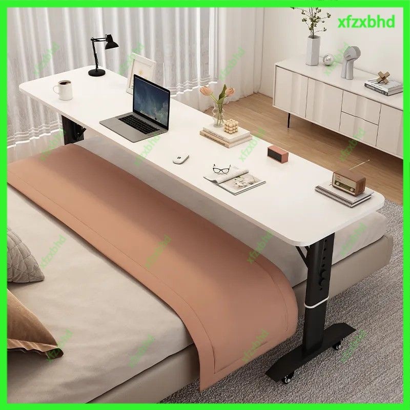 Simple Adjustable Computer Desk Home Cross-Bed Long Table Wall Mobile ...