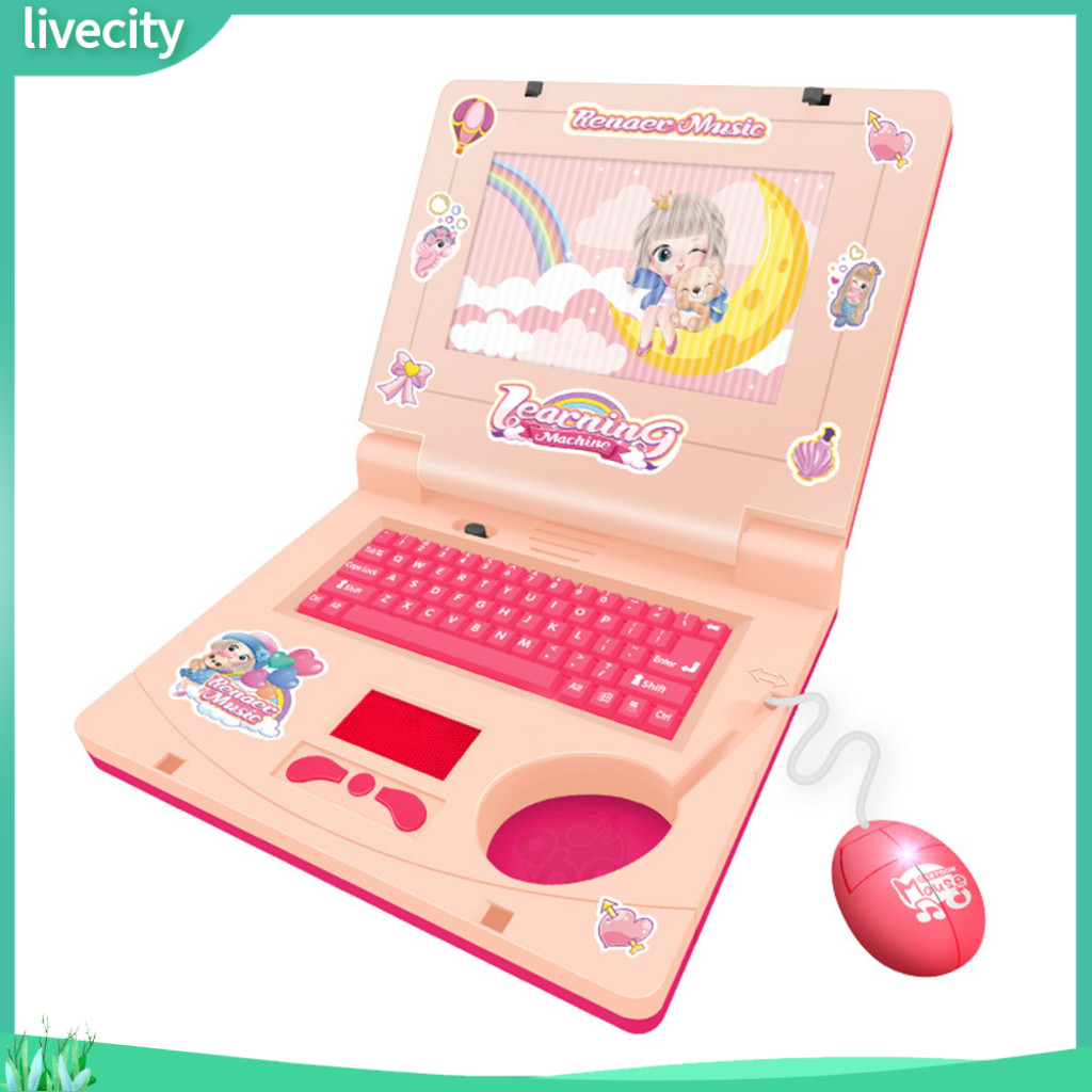 livecity| Kids Educational Laptop Children Computer Toy with Mouse ...