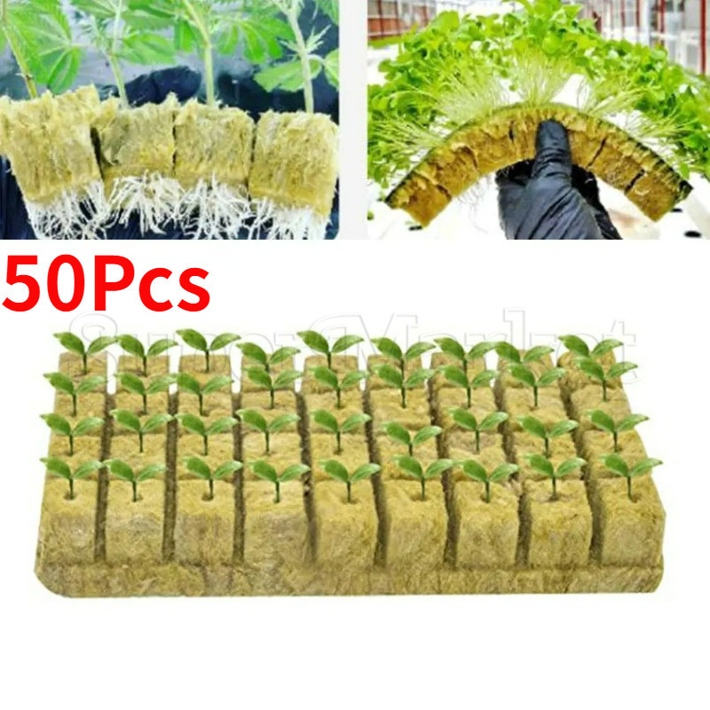 Rockwool Cubes - Cultivation Planting Blocks - for Hydroponics ...