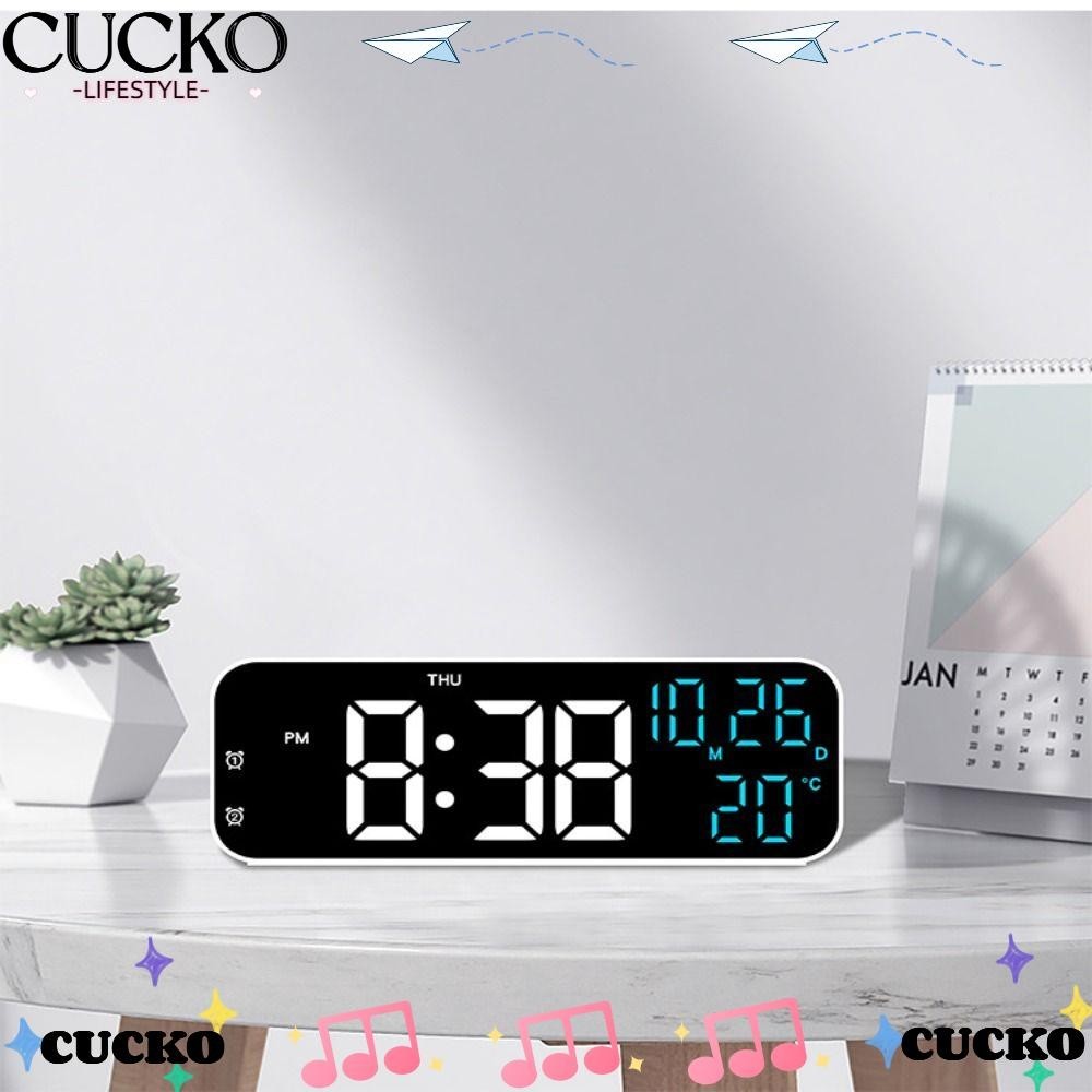 CUCKO Digital LED Clocks, Multi-functional Temperature Date Electronic ...