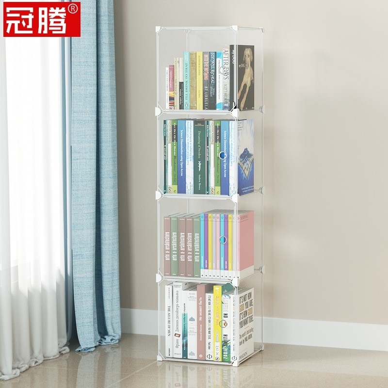 Stackable Bookshelf Desk Organizer Magic Book Storage Rack Dustproof ...