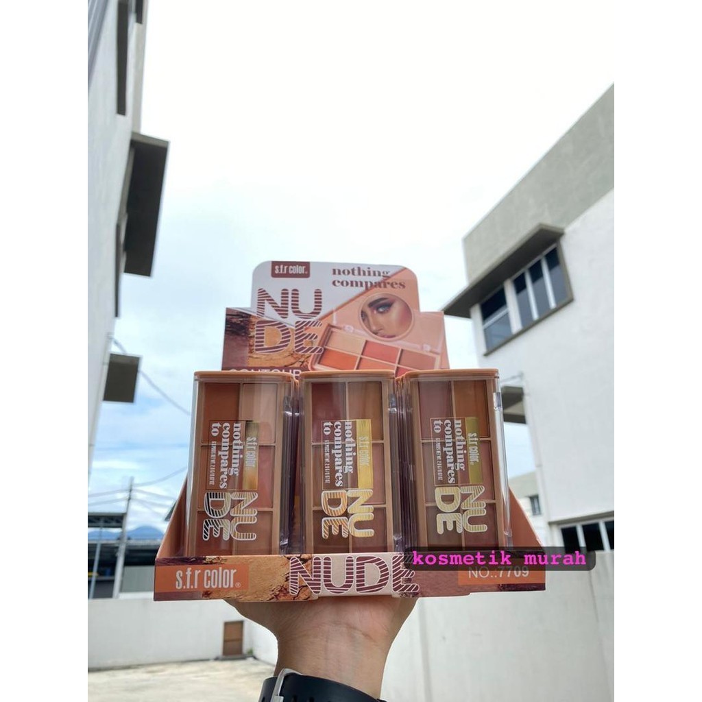 SFR PALLETE NUDE CONTOUR SHADING 6 WARNA | Shopee Singapore
