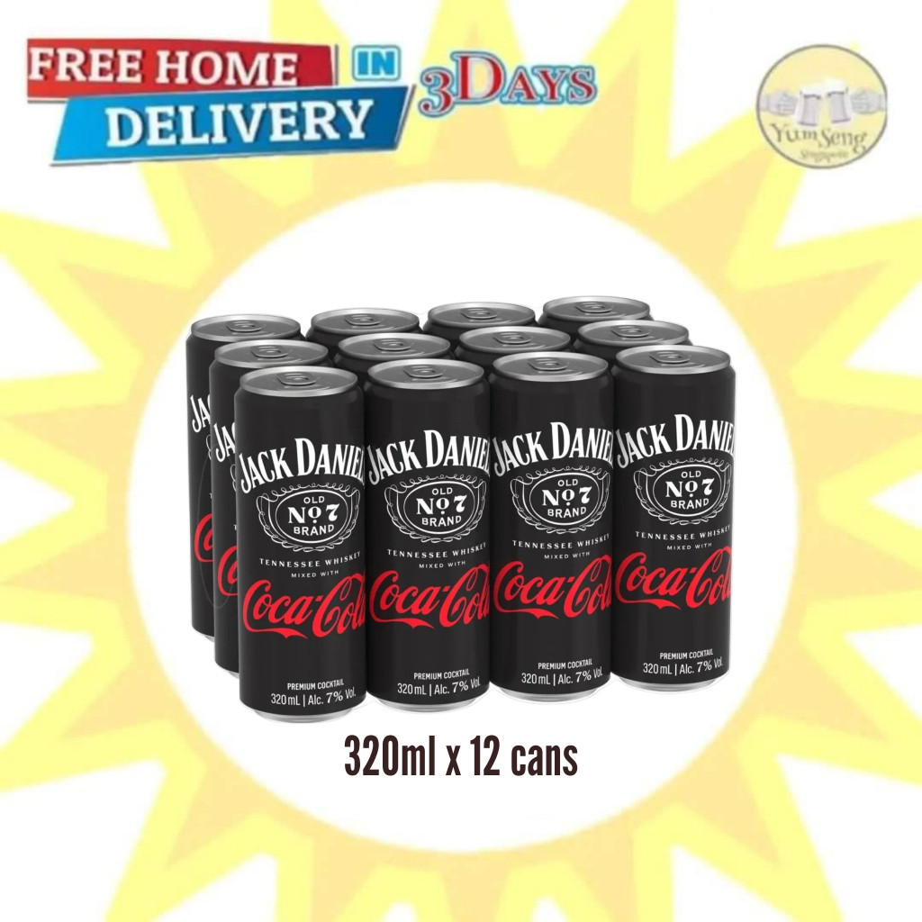 Jack & Coke (320ml x 12 cans) | Shopee Singapore