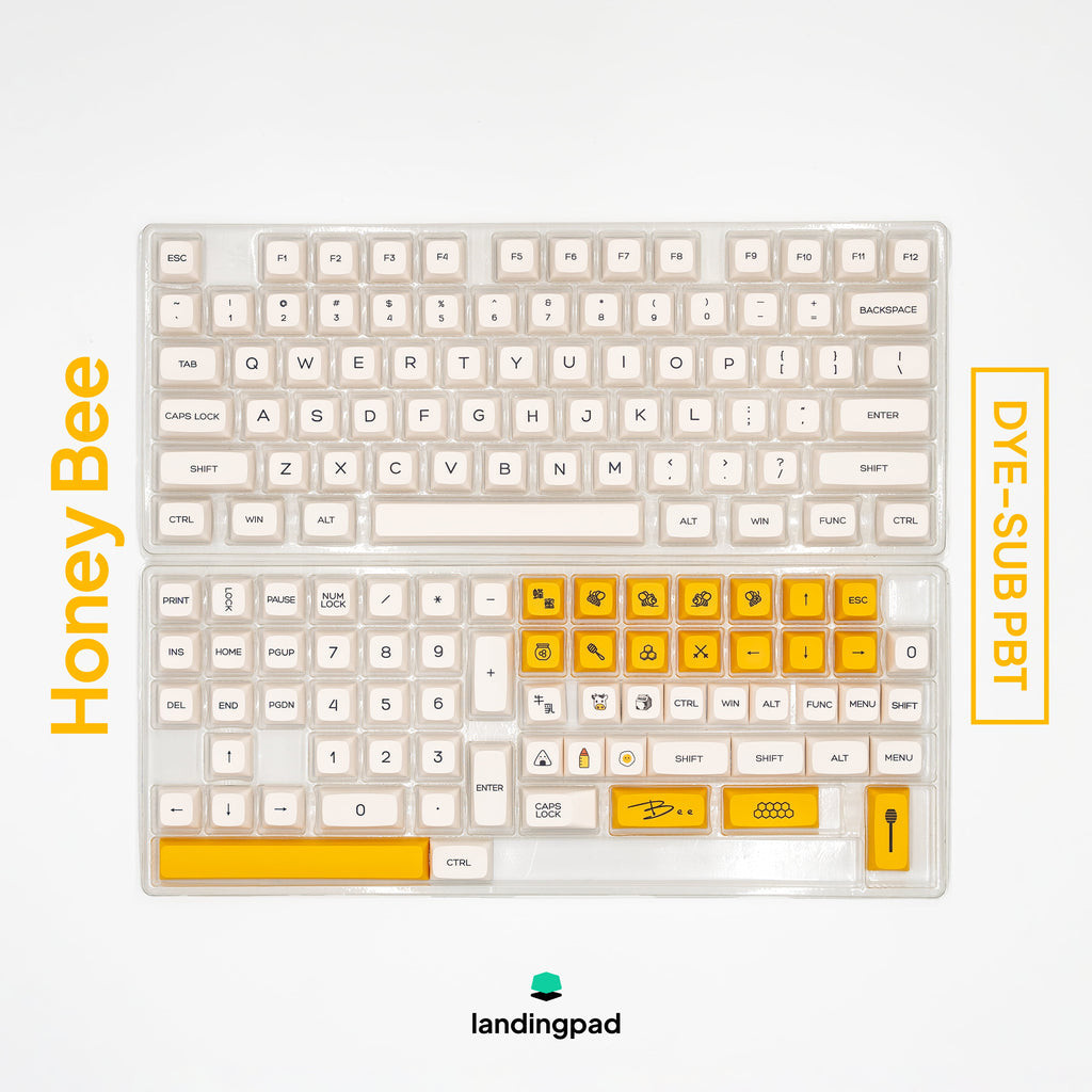 [⌨️ LandingPad] PBT Honey Bee / Honey Milk Japanese Hiragana XDA ...