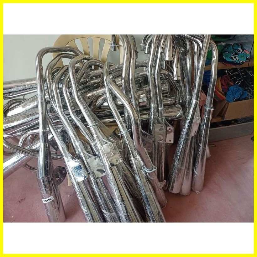 , Stainless chicken pipe Smash Shogun Wave Fury Tmx Barako Rusi ...