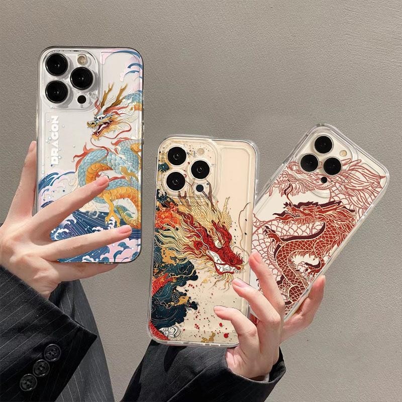 New Design Ferocious Dragon Casing For IPhone 15 14 13 Mini 11 12 14 ...