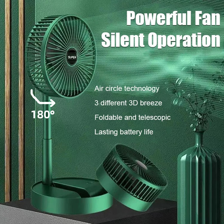 HOT USB Rechargeable Folding Telescopic Desk Fan/Portable Table Fan ...
