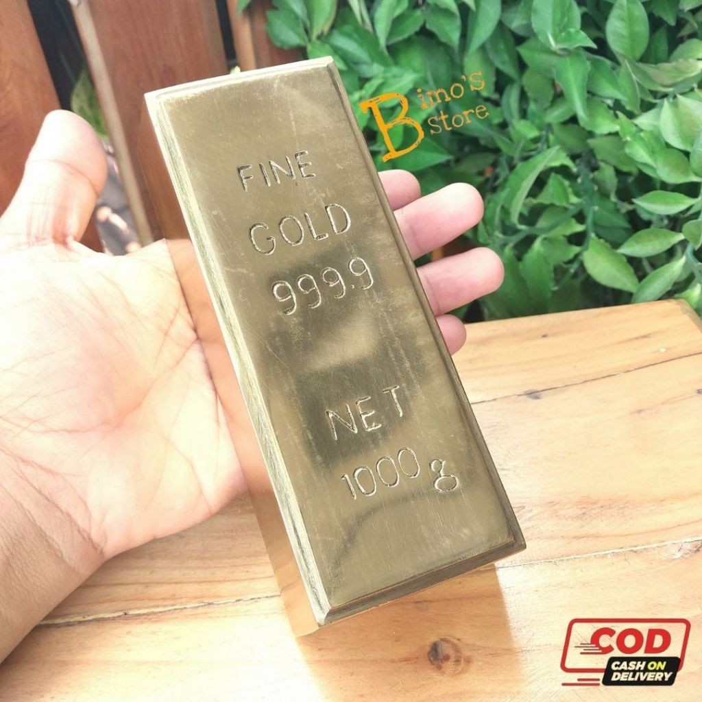 REPLIKA Replica Gold Bars 1000 grams 1kg Replica Precious Metal Diecast ...