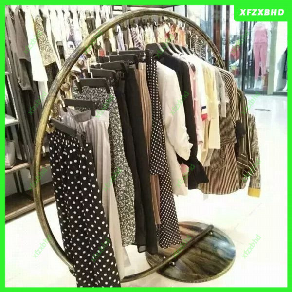 Clothing Store Display Rack Floor-standing Women's Clothing Island ...