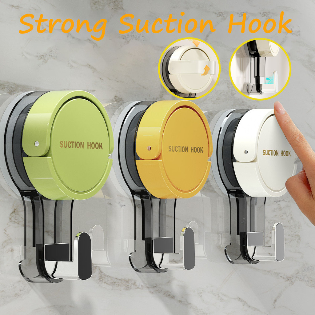 Strong Suction Hook Removable Wall-mounted Storage Hooks Vacuum Multi ...
