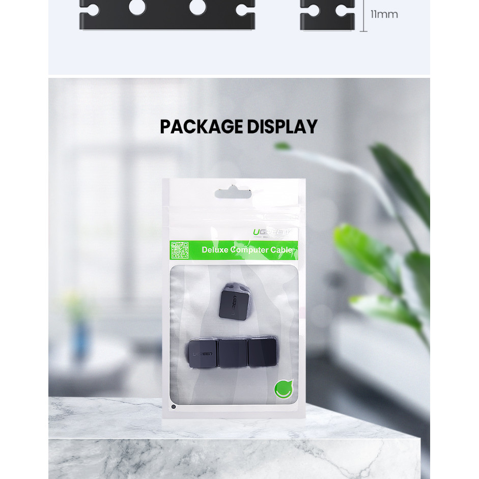 UGREEN Cable Clips Organizer Silicone USB Cable Winder Flexible Cable ...