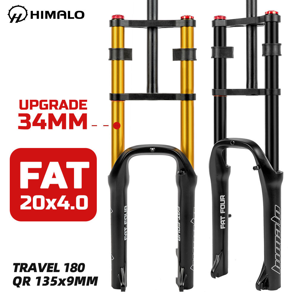 HIMALO 20INCH Fat Fork Dual Crown Snow Fat Front Fork E Bike Air Fork ...