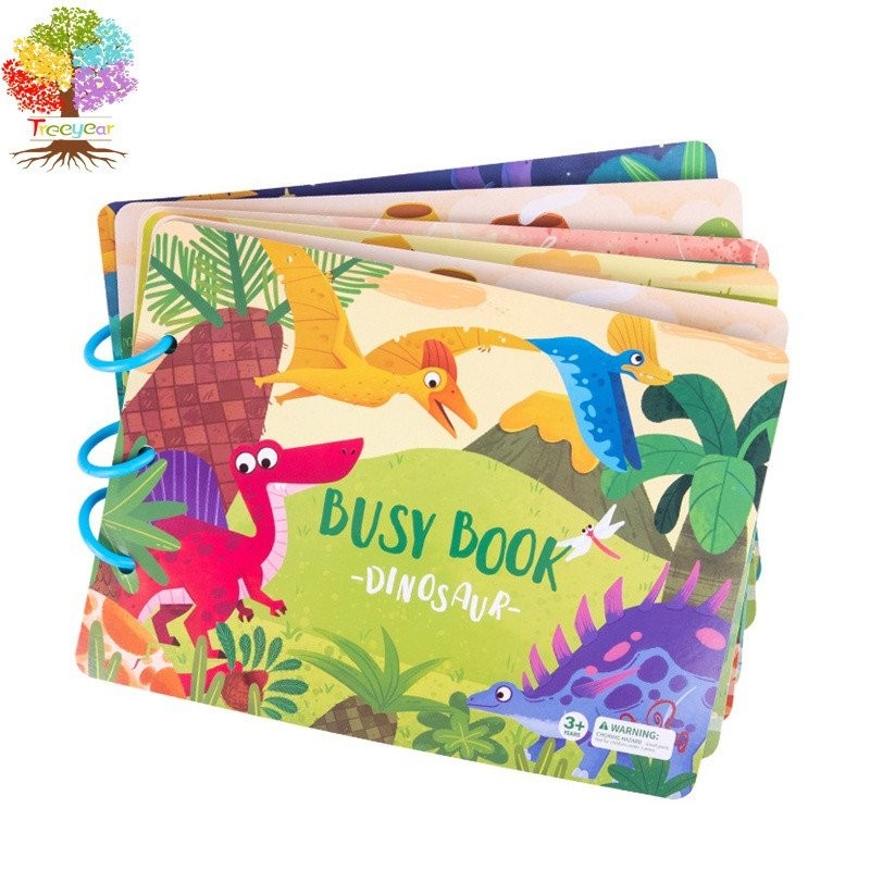 Treeyear Preschool Busy Book, Fine Motor Skills Learning Binder Quiet ...