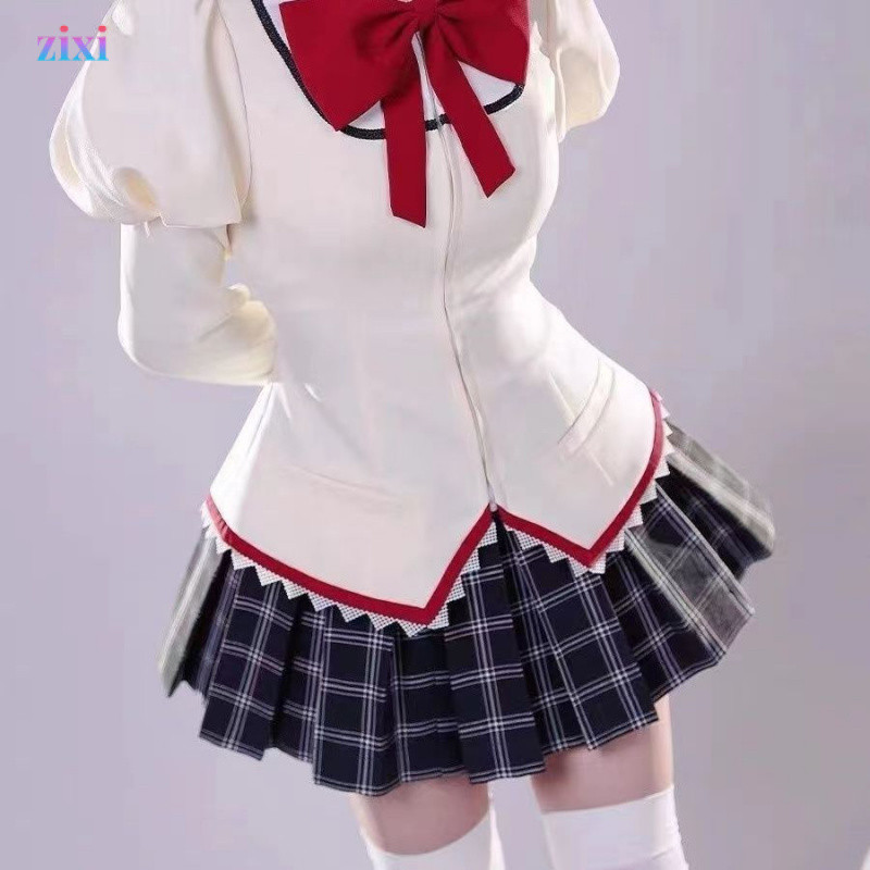 Puella Magi Madoka Magica Cos School Uniform Lu Mu Yuan Xiaomei Yan ...