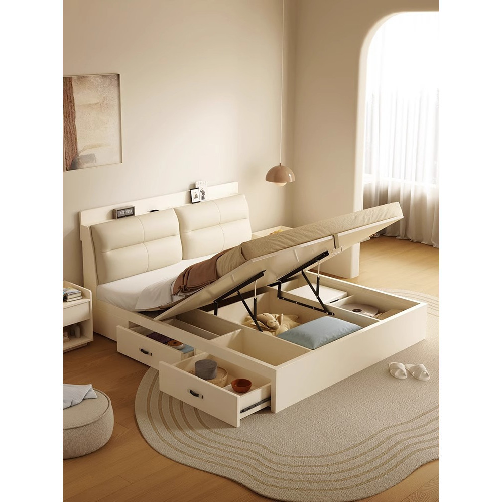 Pre order 】Intelligent Storage Bed High Box Bed Small Unit Provincial ...