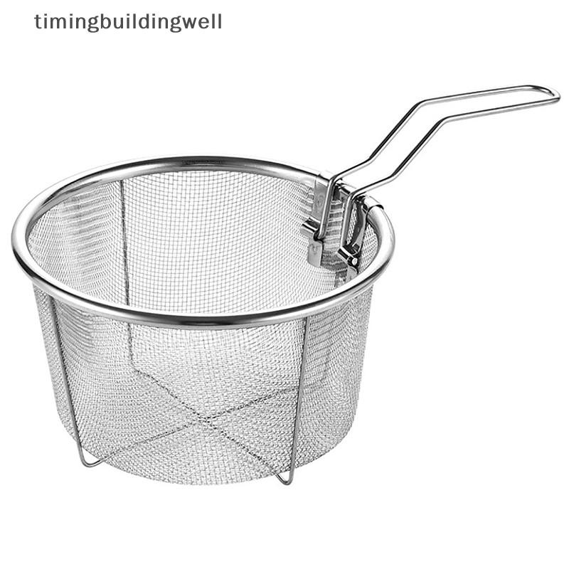 Twsg French Chip Frying Strainer Basket Stainless Steel Deep Fry Basket ...