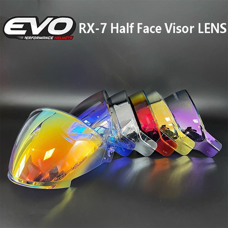EVO RX-7 Half Face Visor Lens Revo Lens FIt For EVO RX-7 Half Face Dual ...