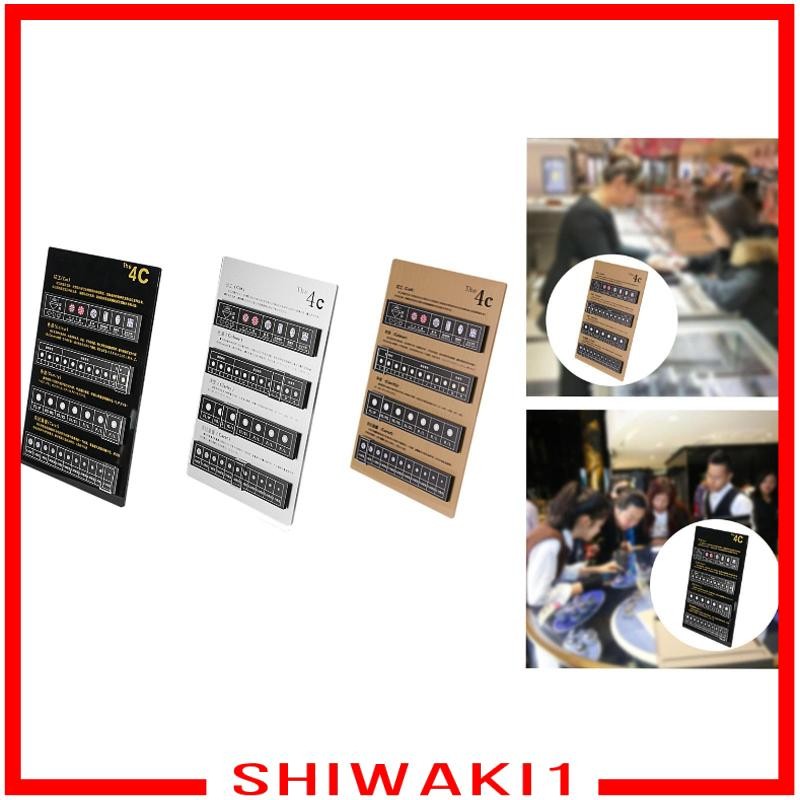 [Shiwaki1] Diamond Grading Board Identification Tool Acrylic Sales ...