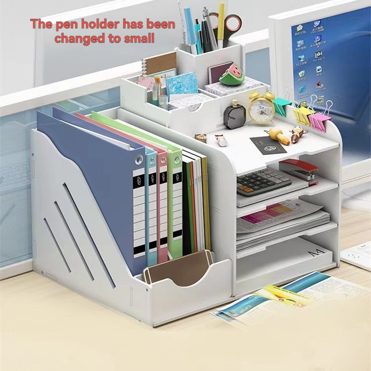 Multi Layer Desktop File Organizer Rack Office Shelf for Folders ...