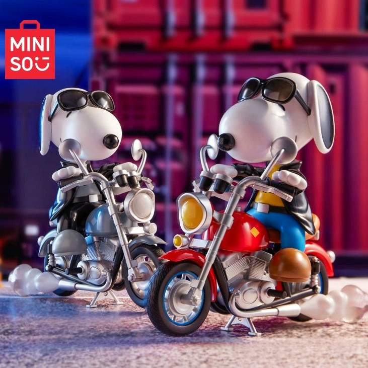 Snoopy and Motorcycle Theme Blind Box Doll Miniso | Shopee Singapore