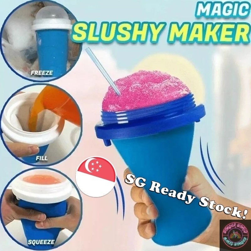 🌈SG Stock🌈Magic Slushie Maker Silicon Cup Quick Smoothies Cup Cooling ...