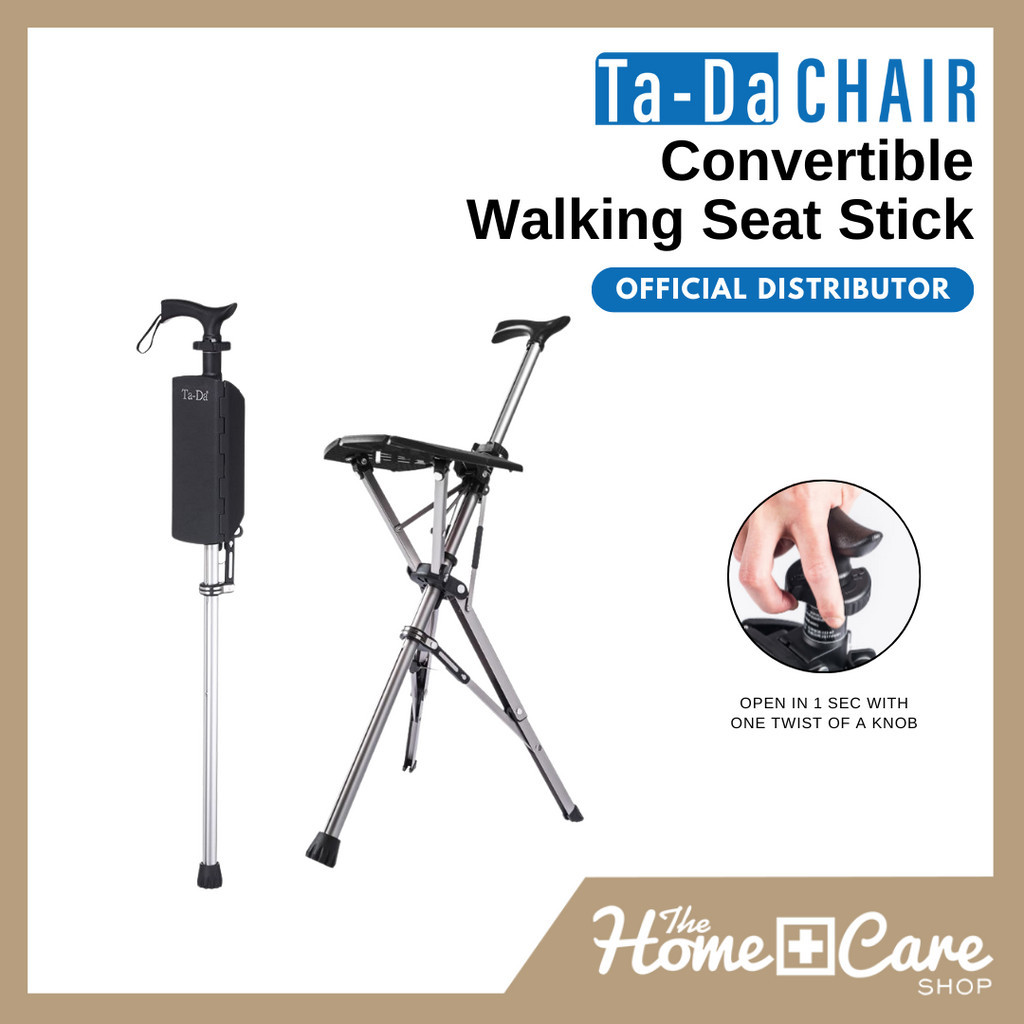 Ta-Da Chair 1 Walking Stick Seat | Ta Da Chair | Walking Cane | Shopee ...