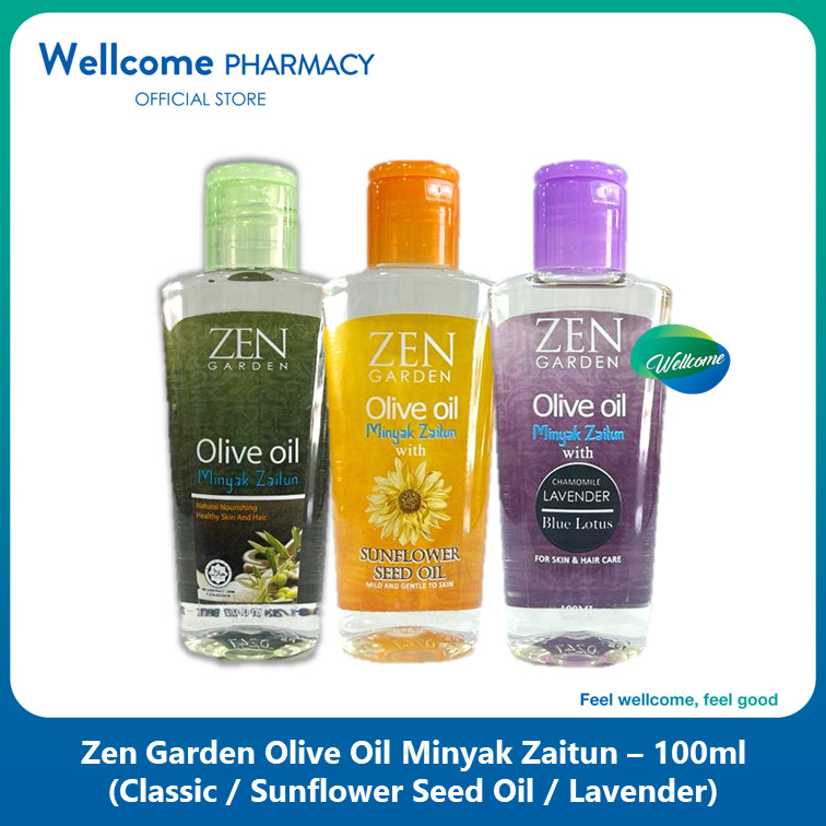 Zen Garden Olive Oil Minyak Zaitun for Healthy Skin & Hair - 100ml ...